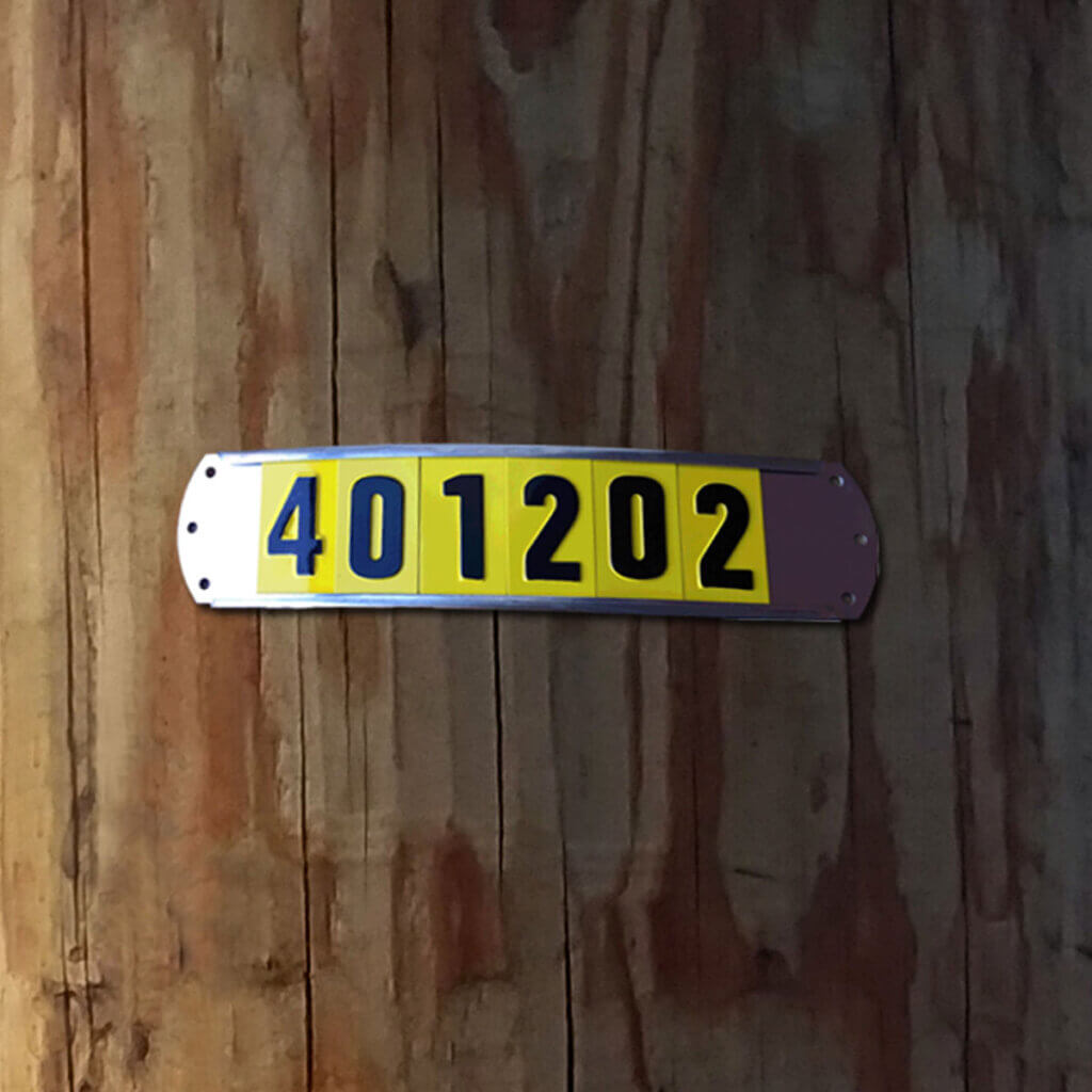 Aluminum Pole Tag Holders - Trident Solutions