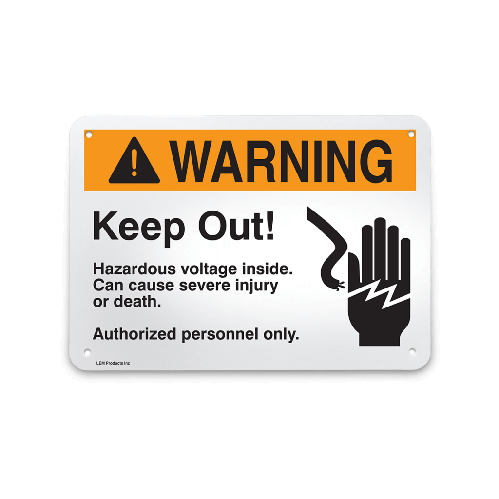 High Performance Plastic Signs - Trident Solutions