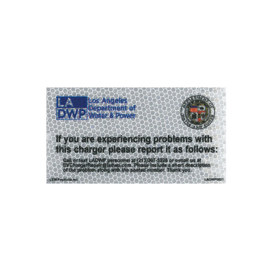 Reflective Utility Equipment Safety Labels - Trident Solutions