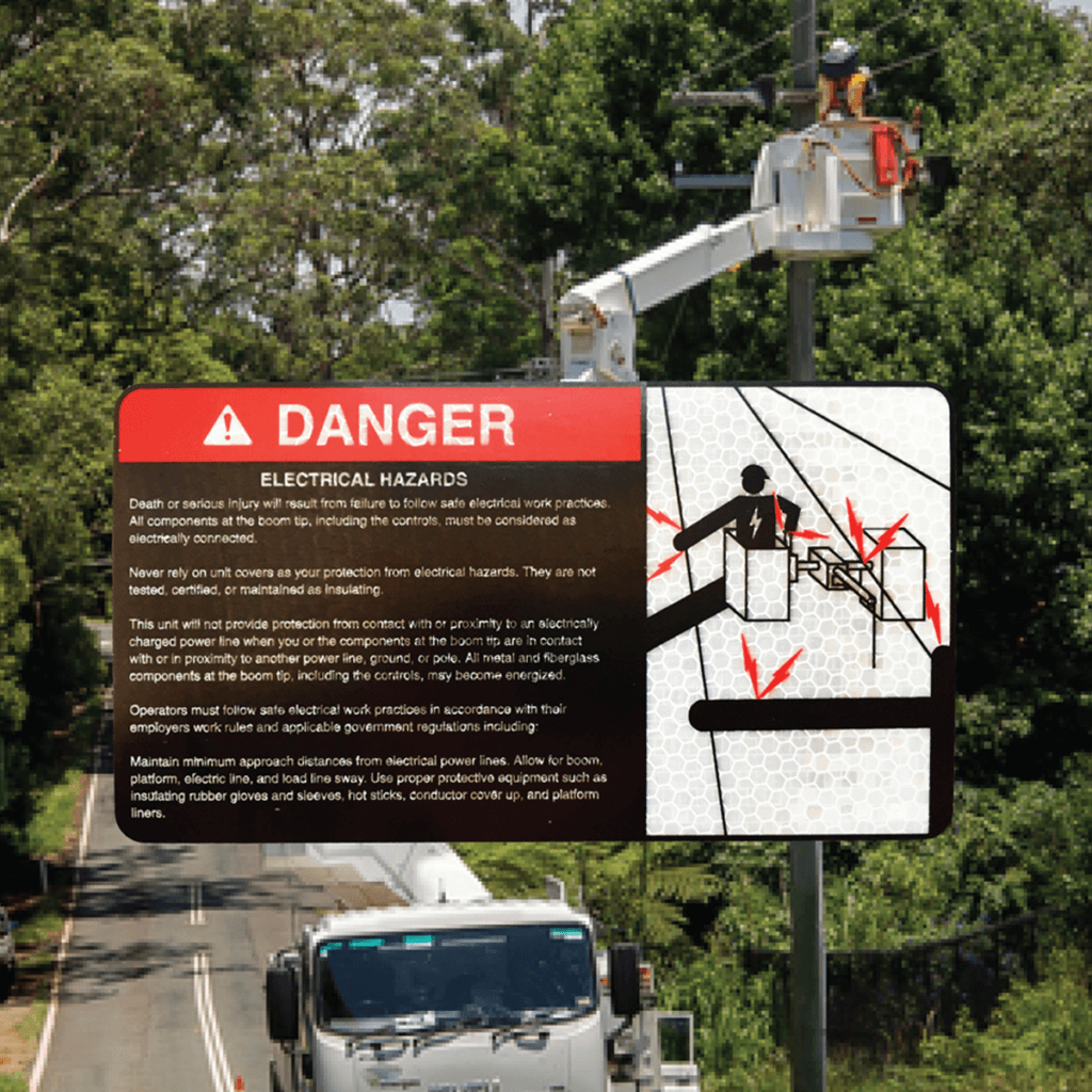 Reflective Utility Equipment Safety Labels - Trident Solutions