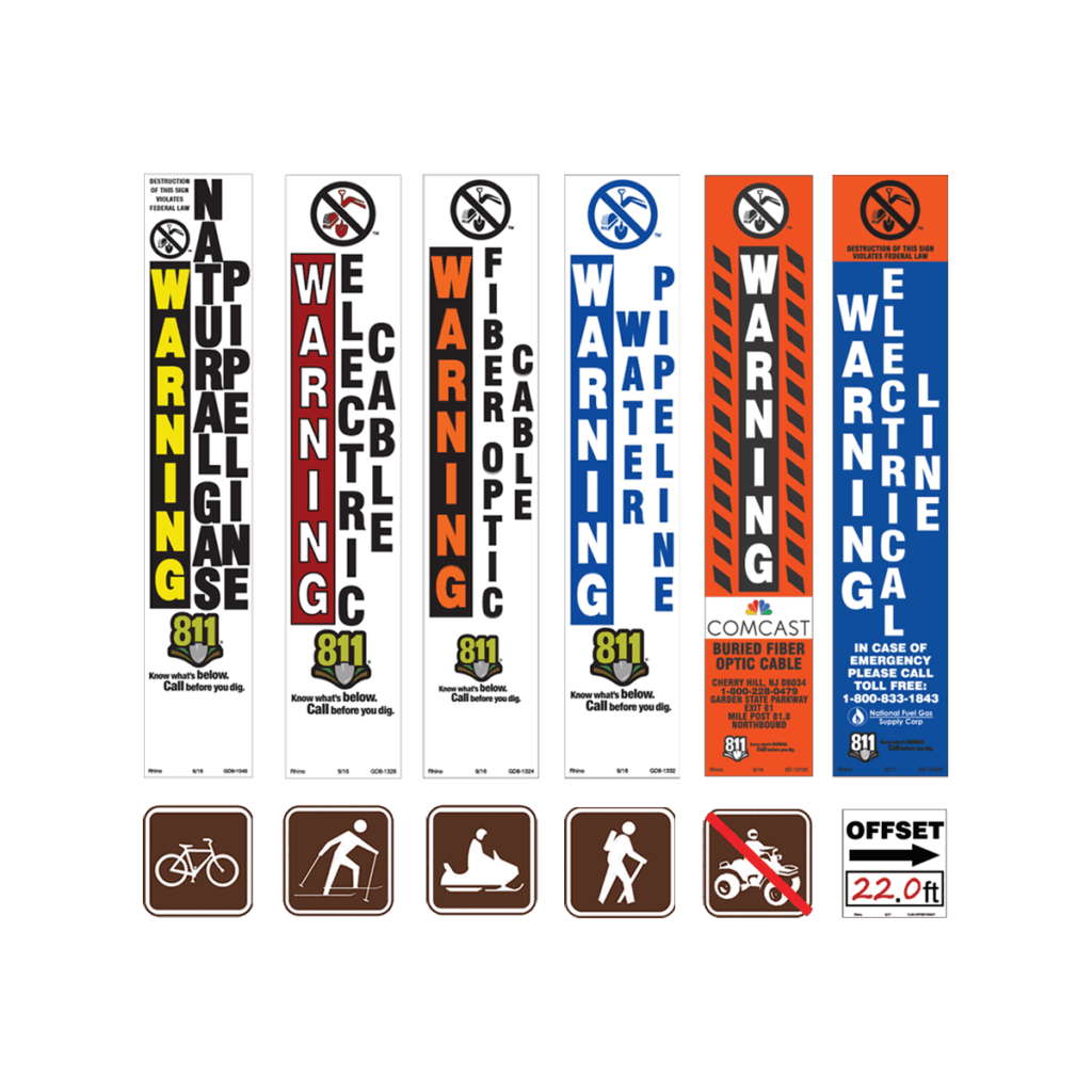 Vinyl Marker Post Decal - Trident Solutions