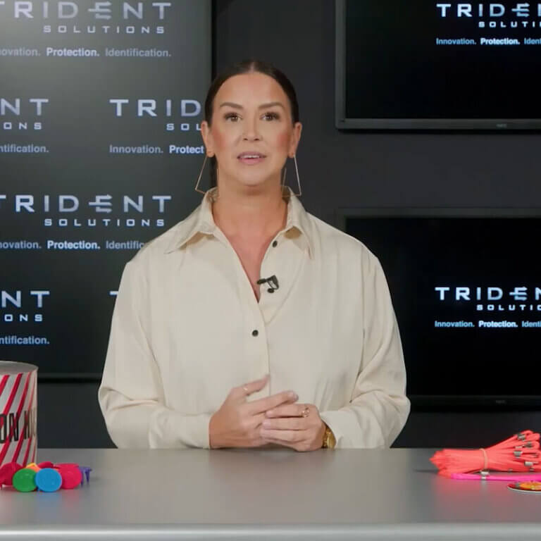 Striped High Profile Flags - Trident Solutions